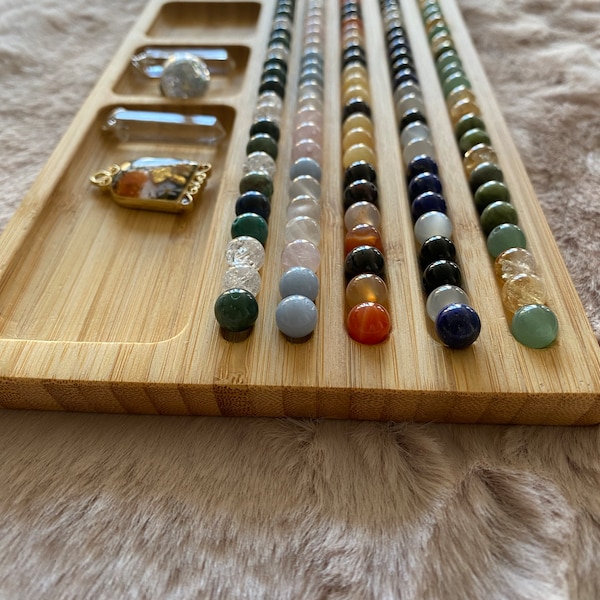 Wooden Mala Bead Design Board and Wooden Bracelet Bead Board as a ...