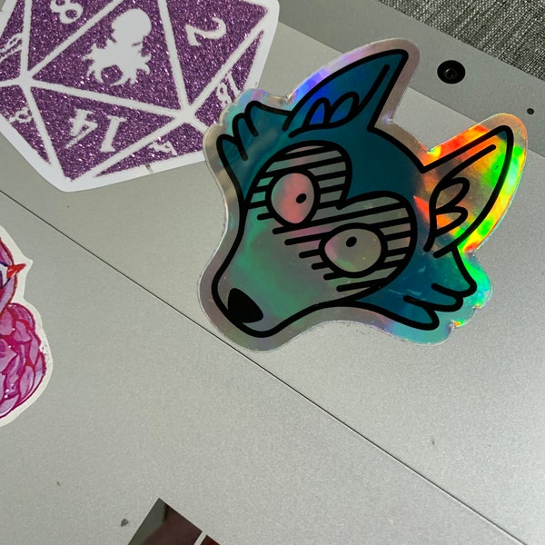 Legoshi Iridescent Sticker - Etsy