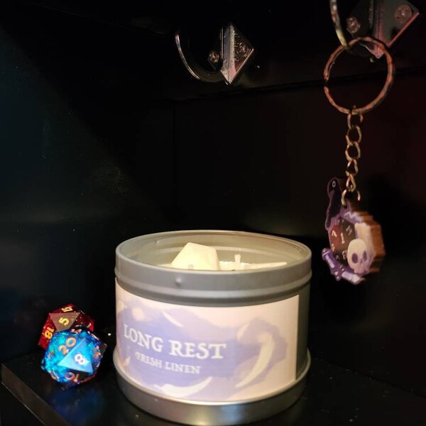 Long Rest Candle / DND Candle / D&D Candle / Dnd Gift / Soy Candle ...