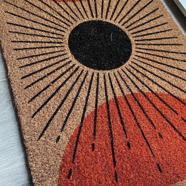 Doormat, Mid Century Modern, Welcome Mat Mid Century Modern, Midcentury ...