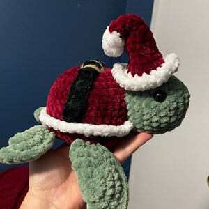 Santa Christmas Turtle Pattern Crochet PDF Download Beginner - Etsy