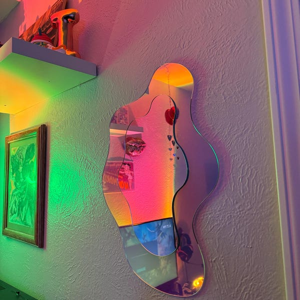 Elephant Reflector - Wavy Acrylic Mirror Wiggly Mirror Amorphic Mirror ...