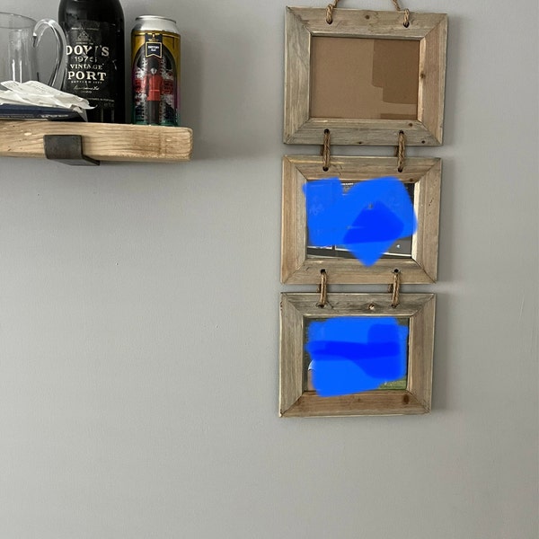 Triple Hanging 6x4 Landscape Photo Frame Home Decorative Multi Picture ...