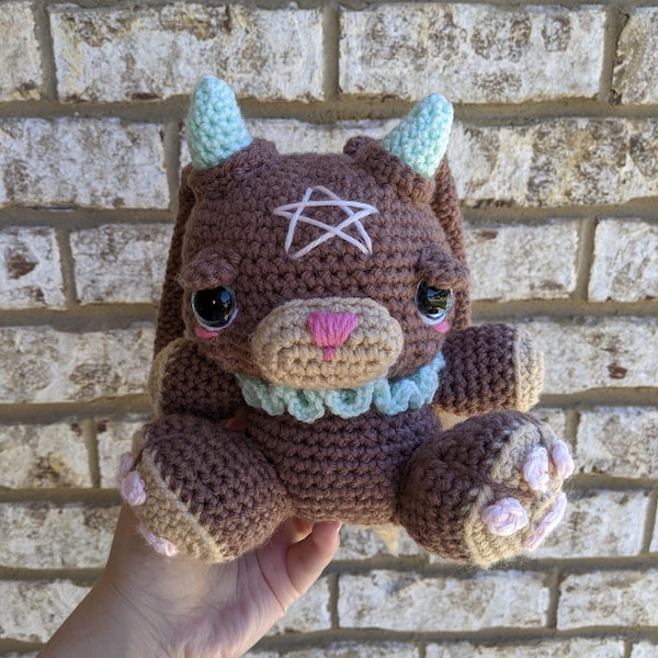 AMIGURUMI PATTERN, Punk Emo Bunny, Alternative Cat amigurumi Spanish ...