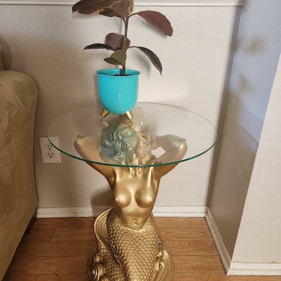 Side Coffee Table Mermaid Bright Gold - Etsy