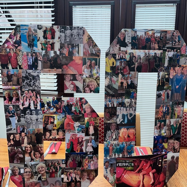 Giant Cardboard Numbers 75cm - DIY Party Decoration – Large Display ...