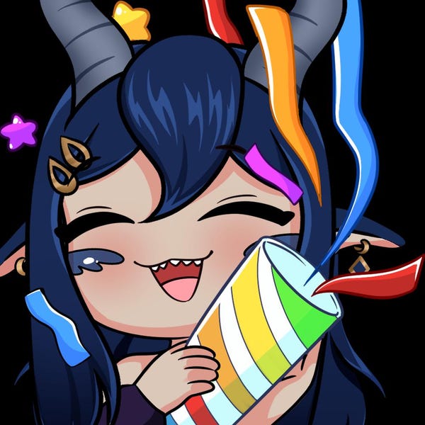 Custom Chibi Animated Vtuber Logo: Twitch Streamer Watermark & Logo - Etsy