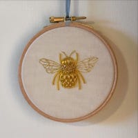 Small Goldwork Letter Pin - Etsy UK