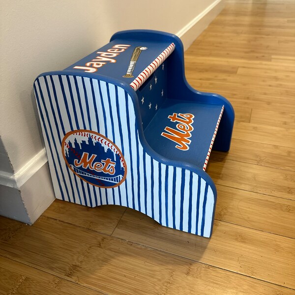 Child's Step Stool, Baseball Step Stool, Yankees Step Stool, Hand ...