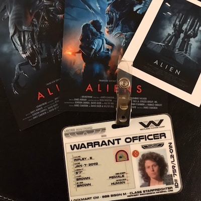 Alien custom Made I.D. Badge Ripley . E USCSS Nostromo - Etsy