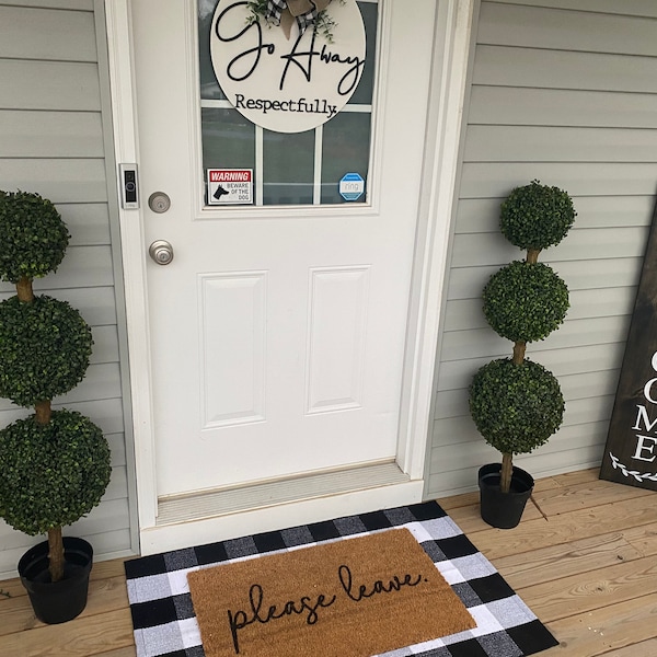 Farmhouse Unwelcome Welcome Sign - Choose Your Size Color - Wooden ...