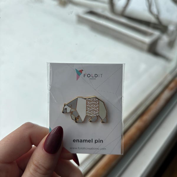 Origami Seal Enamel Pin,seal Enamel Pin,seal Pin,seal Gifts,canadian ...