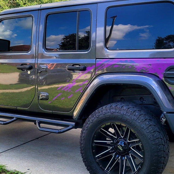 Side Bed Mud Splash Sticker Sport Decal Vinyl Compatible With Jeep ...