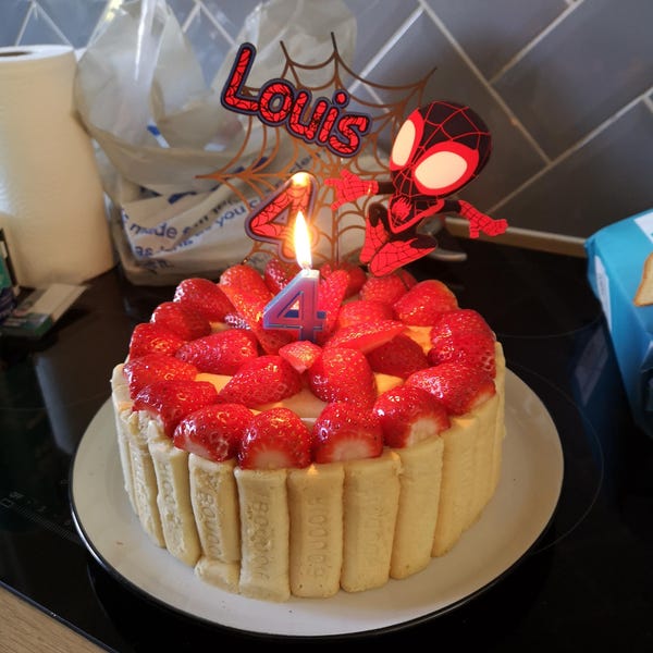 Spin - Spidey Inspired Cake Topper, Print at Home, DIY, Last Minute ...