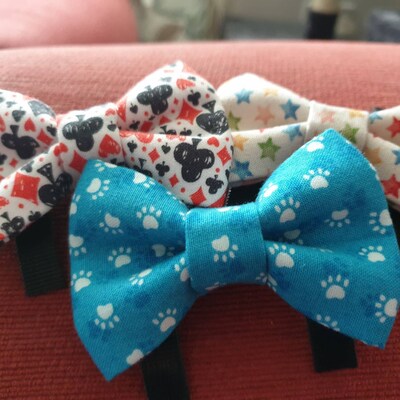 Small Dog Bow Tie Playing Card Pips Pet Collar Accessory - Etsy