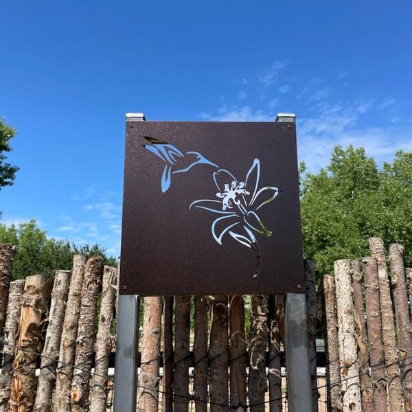 Metal Privacy Screen, Decorative Panel, Outdoor Garden, Fence, Art ...