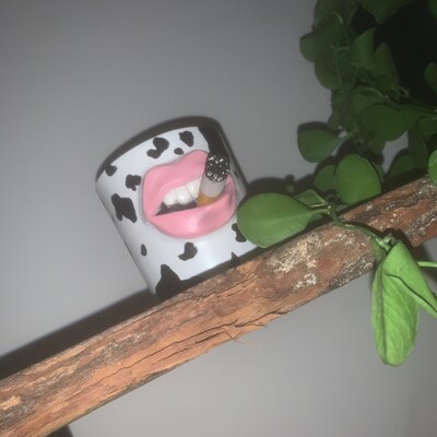 Quirky Lip Mouth Pot Home Decor - Etsy