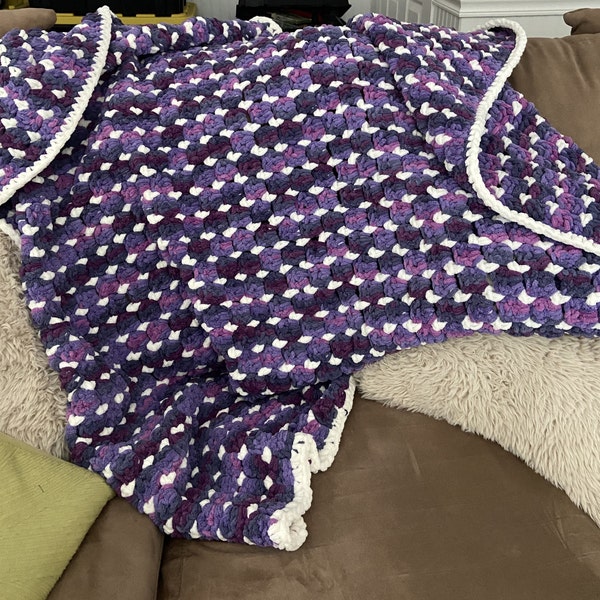 Cloud Blanket | Chunky Blanket Pattern | PDF Instant Download ...