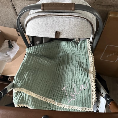 Embroidered Personalized Knitted Baby Blanket - Etsy