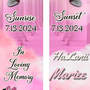 Purple and Gold Design- Memorial Stole Canva Template - Funeral ...