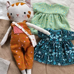 Cat Sewing Pattern PDF Make More Than One Type of Cloth Cat Doll ...