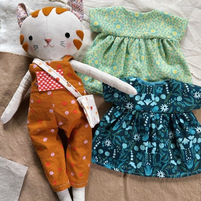 Cat Sewing Pattern PDF Make More Than One Type of Cloth Cat Doll ...