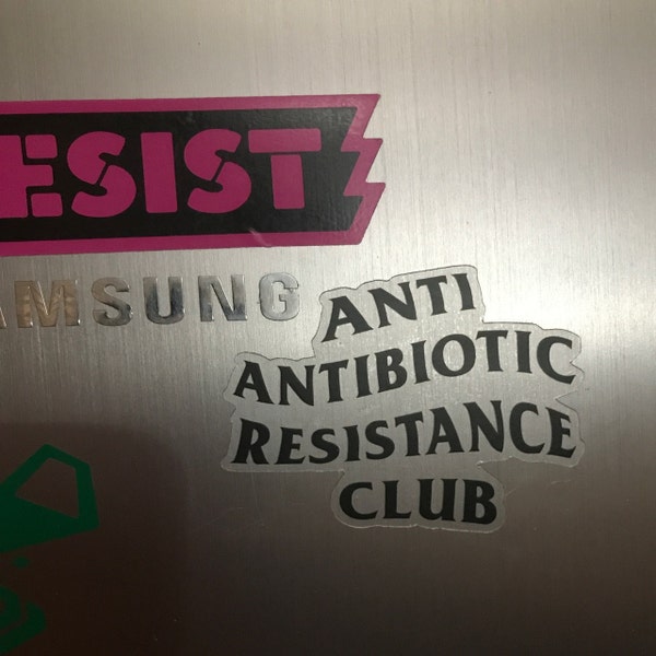 Anti Antibiotic Resistance Club, Vinyl Science Sticker, Microbiology ...