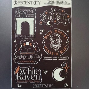 ACOTAR Bookish Sticker Sheet A Court of Thorns and Roses Waterproof ...