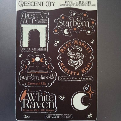 ACOTAR Bookish Sticker Sheet A Court of Thorns and Roses Waterproof ...