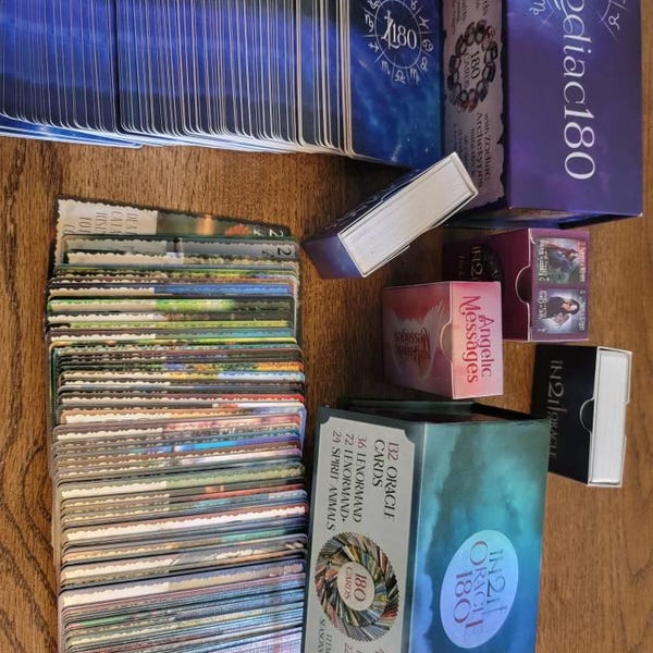 360 Oracle Card Deck Set – In2it Oracle & Zodiac Decks With Keywords ...