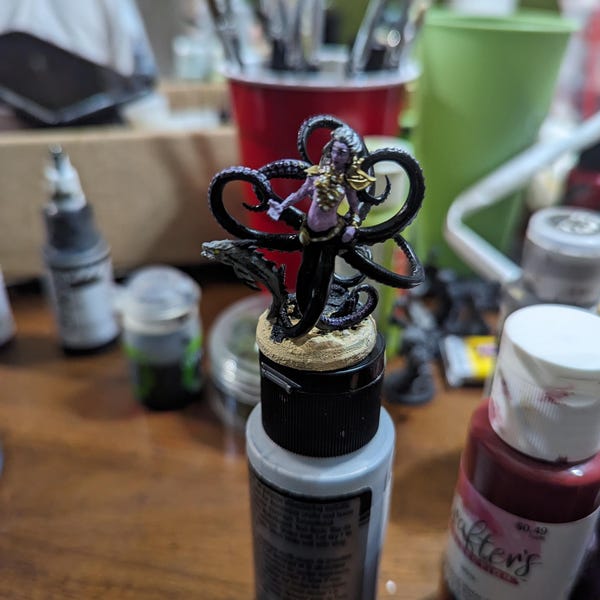 Water Monk // Bo Staff Fighter // Female Waterbender // Dnd Mini - Etsy