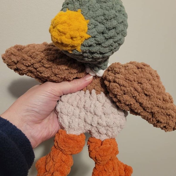 Custom Handmade Duck Stuffed Animal Plush Crochet Duck Della Duck ...