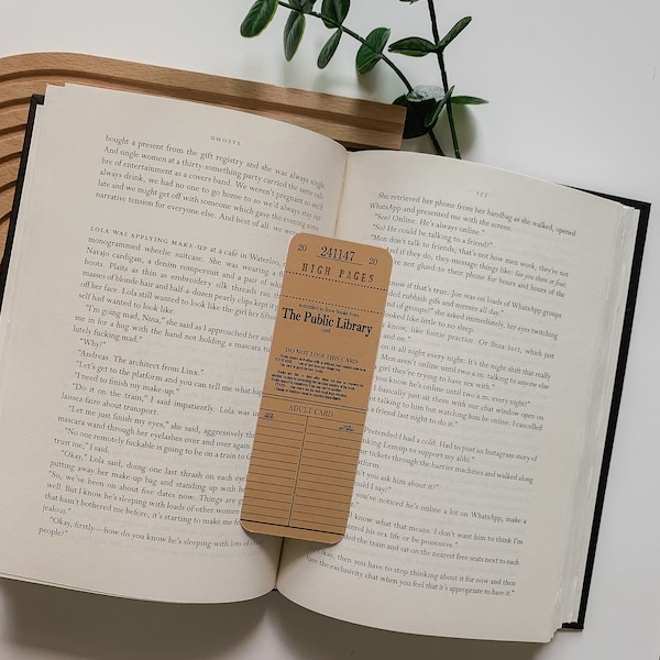 Personalised Old Fashioned Vintage Public Library Card Bookmark - Etsy