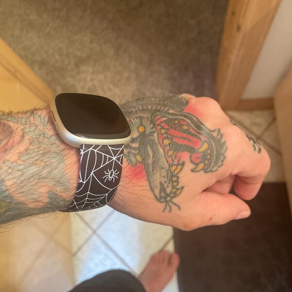 Pink and Blue Splatter Watch Band 38mm 40mm 41mm 42mm 44mm 45mm S/M M/L ...