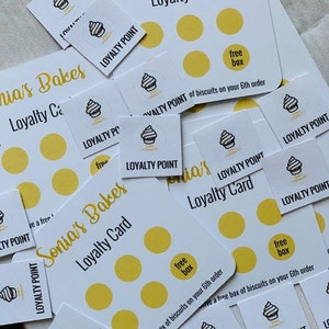 Loyalty Cards Business Loyalty Cards With Stickers Loyalty Stickers ...