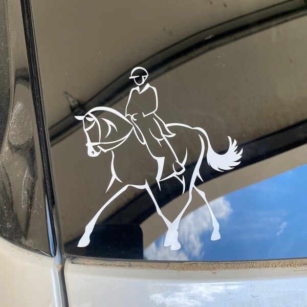 Custome Dressage Horse & Rider | Choose Size, Color, Add Text | High ...
