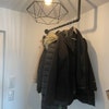 L-shaped Corner Clothes Rail - Wall-mounted Steampunk Industrial Hanger ...