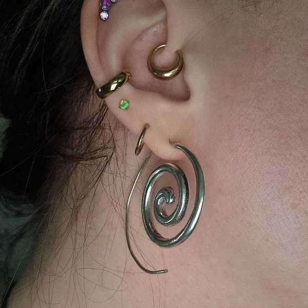 Unisex Gold Bracelet, Gypsy Bangle, Boho Bracelet, Handmade Brass ...