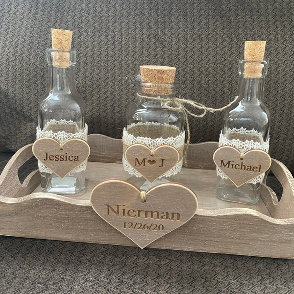 Sand Ceremony Set Wedding Unity Sand Ceremony Unity Sand Set Rustic ...