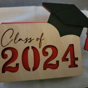 Gift Card Holder for Graduate, Personalized Folded Paper Book, for ...