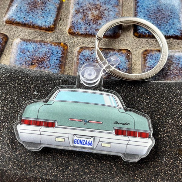 1969 Chevy Impala Acrylic Keychain - Etsy