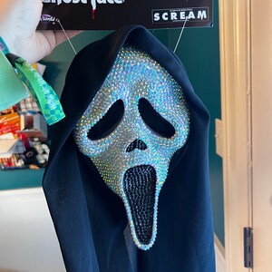Ghostface Bling Crystal Rhinestone Scream Mask Hot Pink - Etsy