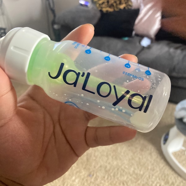 Baby Bottle Name Decals, Daycare Labels, Personalized Vinyl, Monogram ...