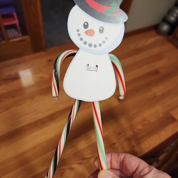 Set of DIY Giant Reindeer Candy Cane Holder Characters Holiday Group ...