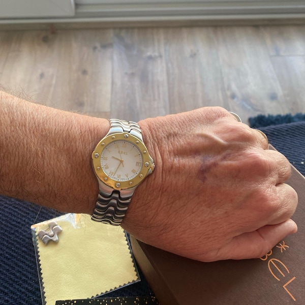 1950's Longines 14k Solid Gold 2 Tone Dial Original Crown Swiss Men's ...