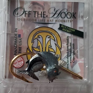 Bass Bone Fish Hookit© Fishing Hat Hook Brim Clip Hat | Etsy