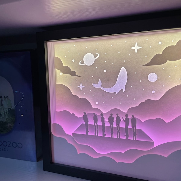 BTS JIN "the Astronaut" Inspired Light Box - Etsy