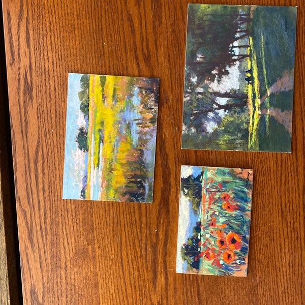 Pastel Painting "multi Colors Arboretum 1" 7"x 7" - Etsy