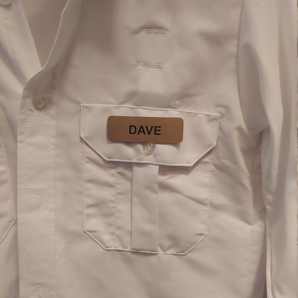 Custom Engraved Name Tag Badges - Personalized Identification With Pin ...