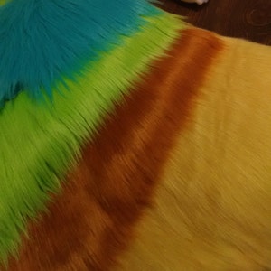 Sasha RUST Long Pile Soft Luxury Faux Fur Fabric Fursuit, Cosplay ...